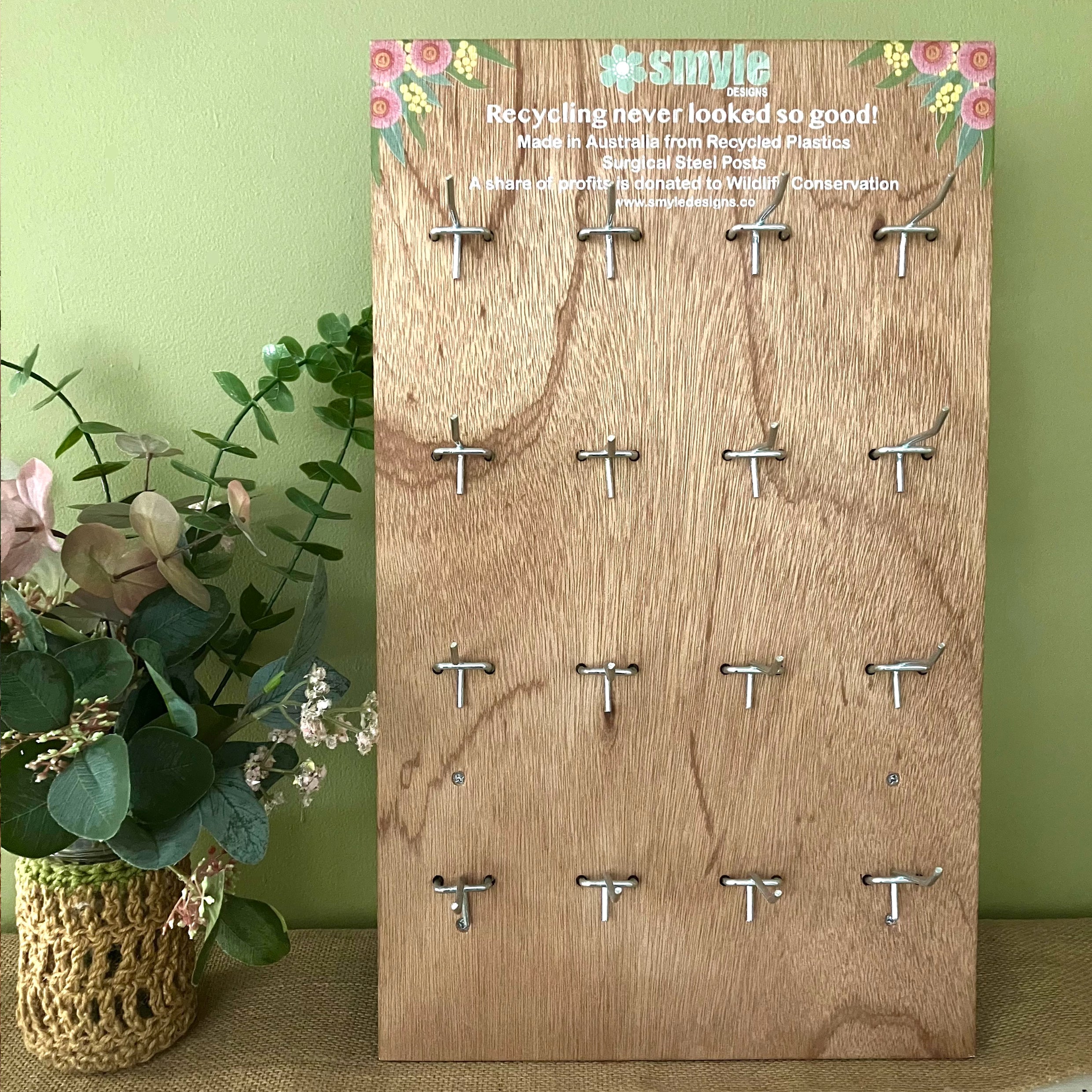 Counter Display Stand for Earrings / Pins - 16 Pegs – Smyle Designs