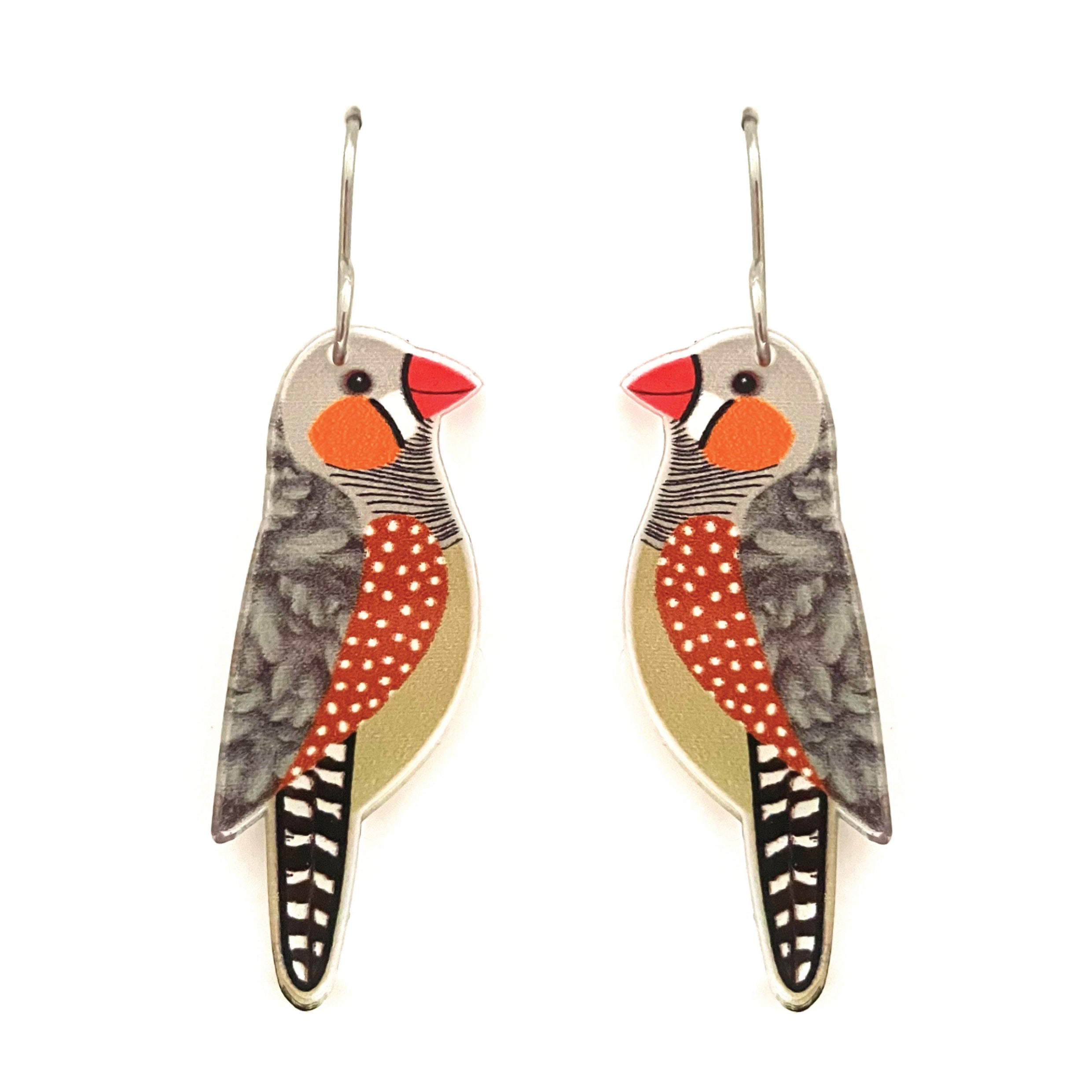 Zebra Finch Earrings – Smyle Designs