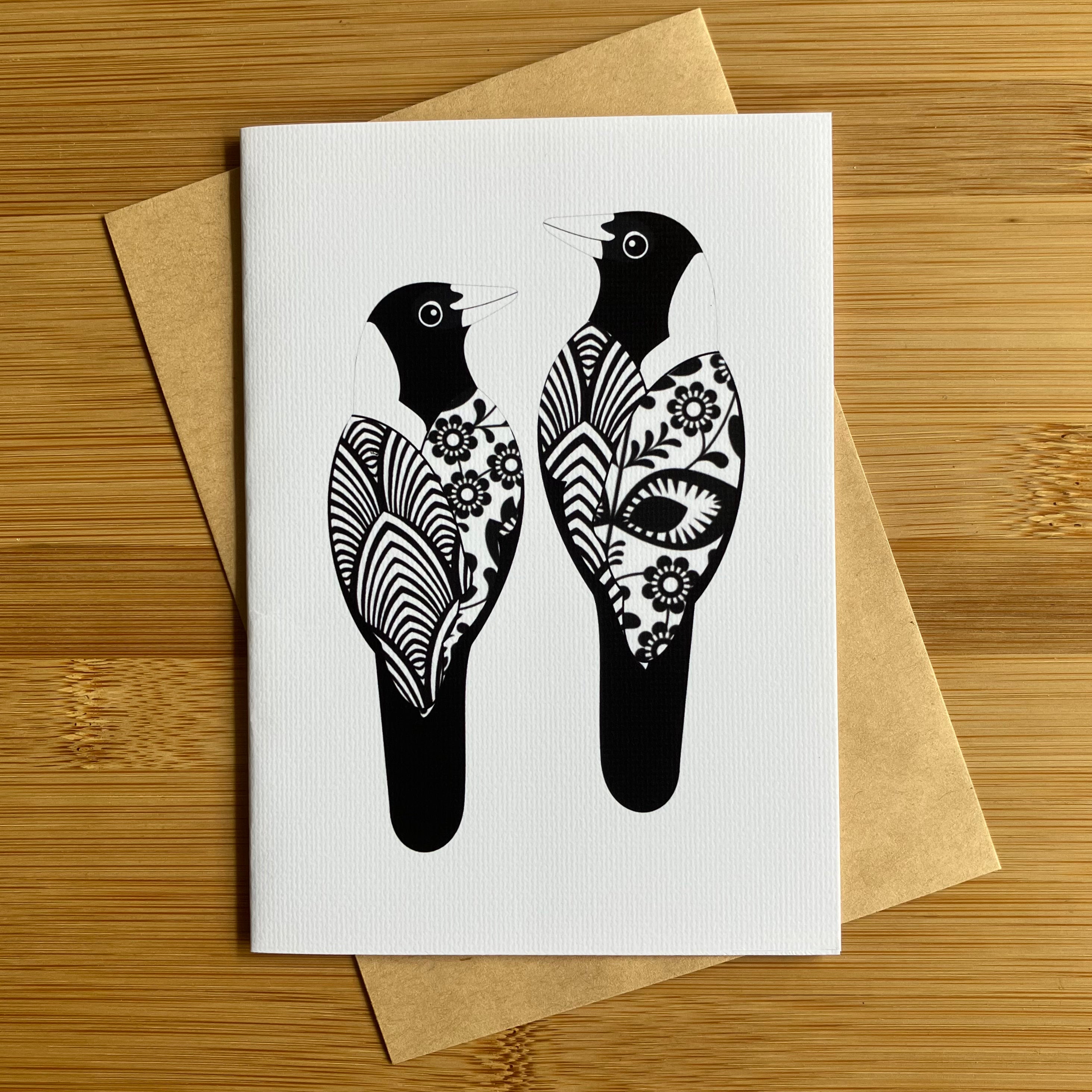 Australian Magpie Greeting Card – Smyle Designs